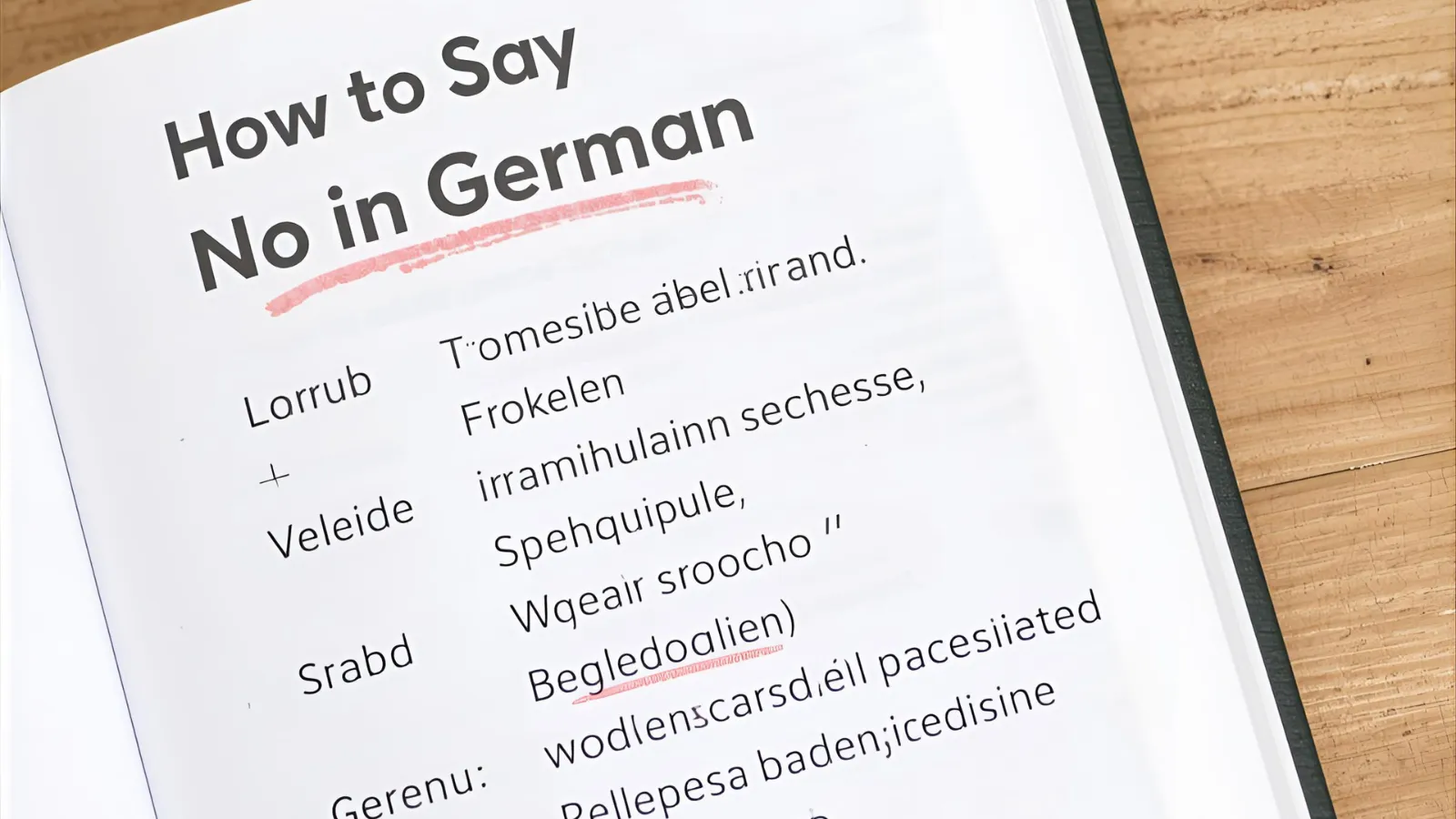 How to Say No in German: 15 Ways to Say It Naturally