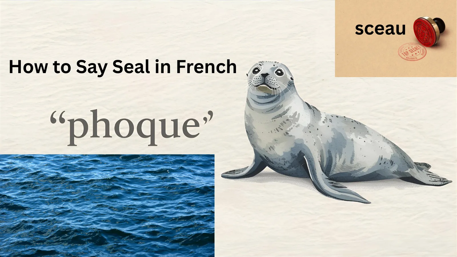 How to Say Seal in French: 15 Different Ways